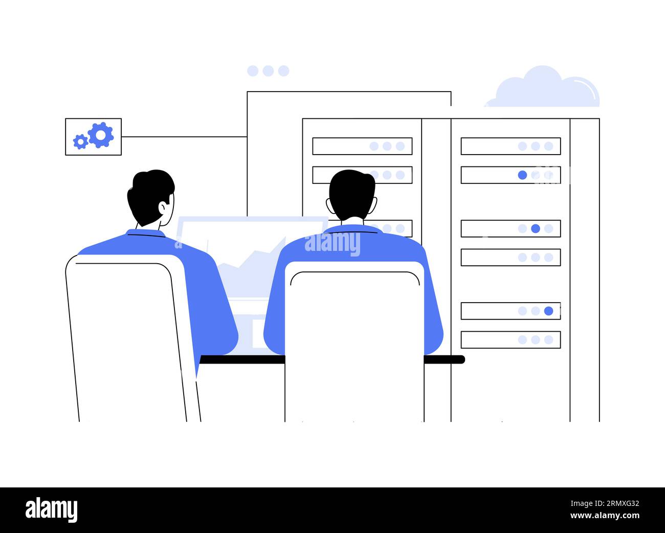 Database Software Abstract Concept Vector Illustration Stock Vector