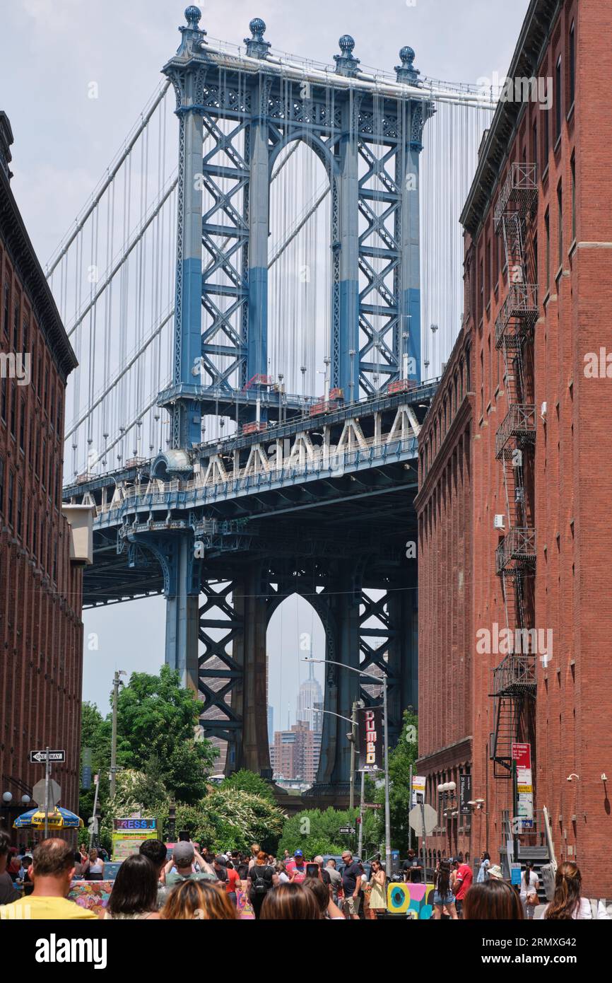 DUMBO Brooklyn street market NYC New York City Stock Photo - Alamy