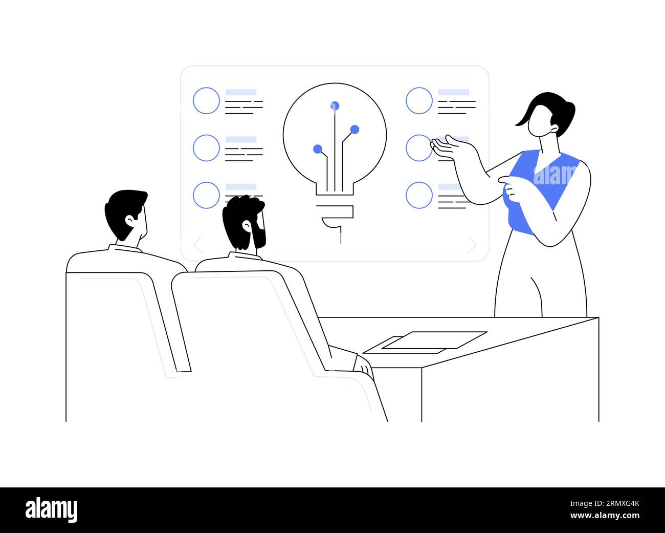 Presentation creation tool abstract concept vector illustration Stock ...