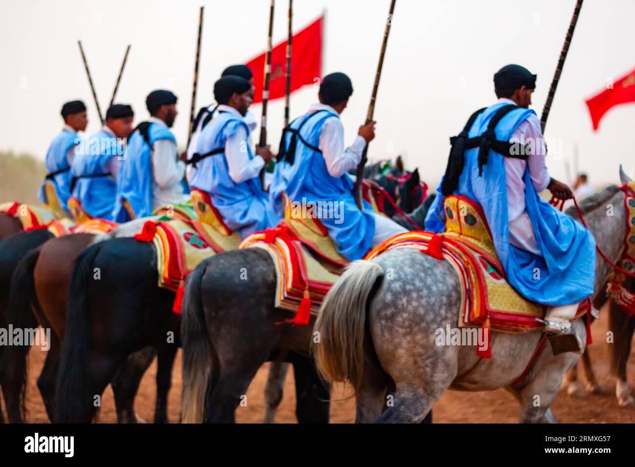 Equestrians participating in a traditional fancy dress event named ...