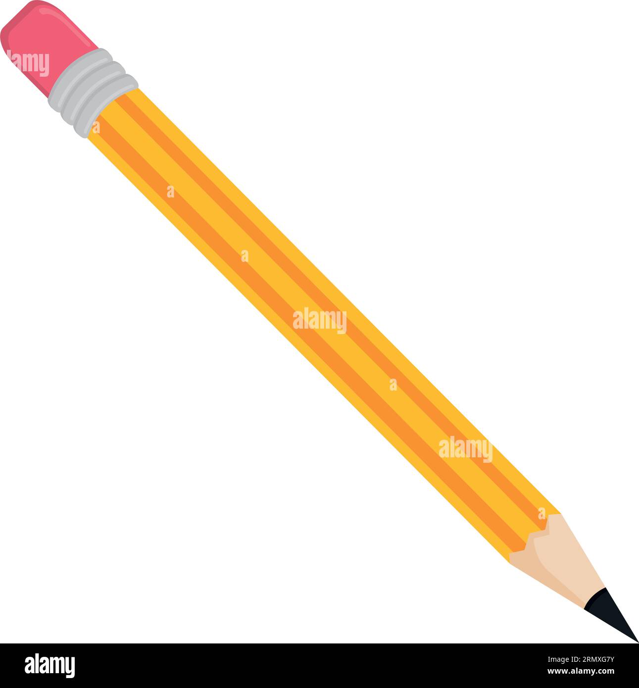 Pencil write wooden tool Stock Vector Images - Alamy