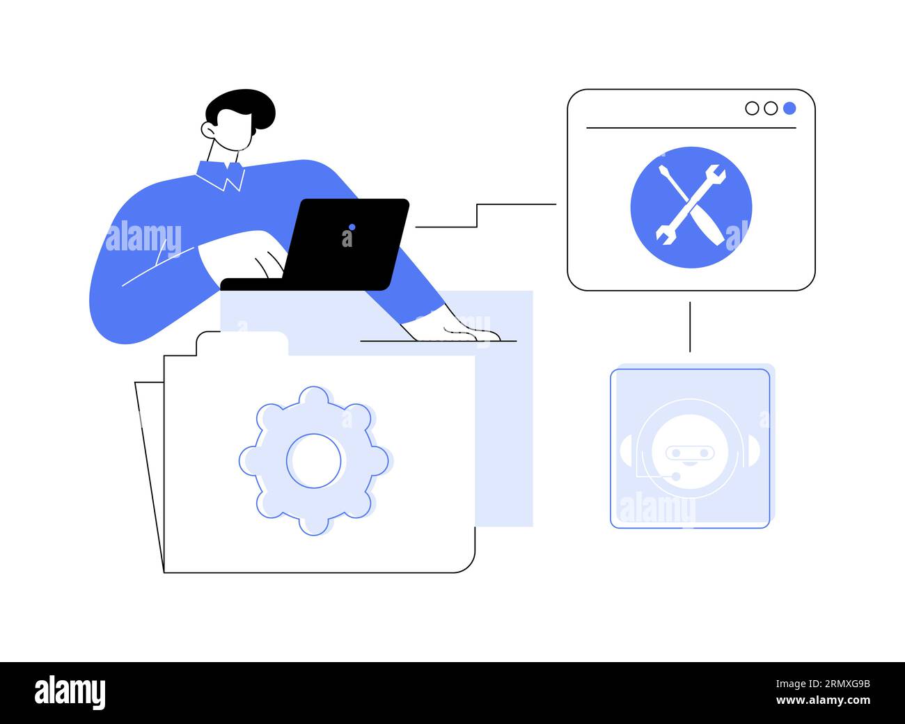 Get support abstract concept vector illustration Stock Vector Image ...