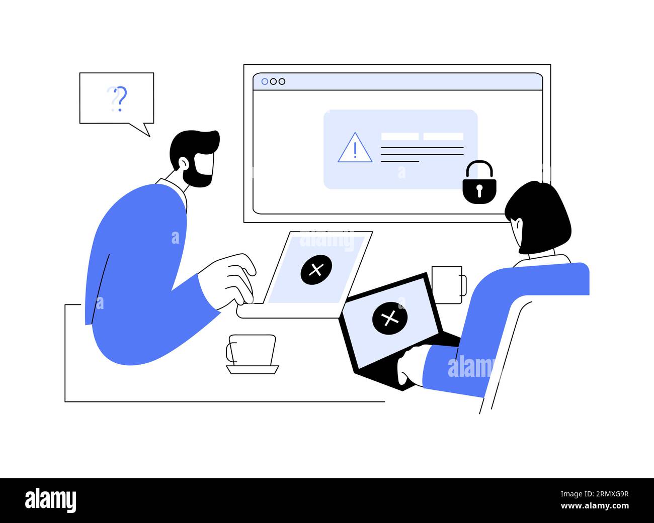 Access denied abstract concept vector illustration Stock Vector Image ...