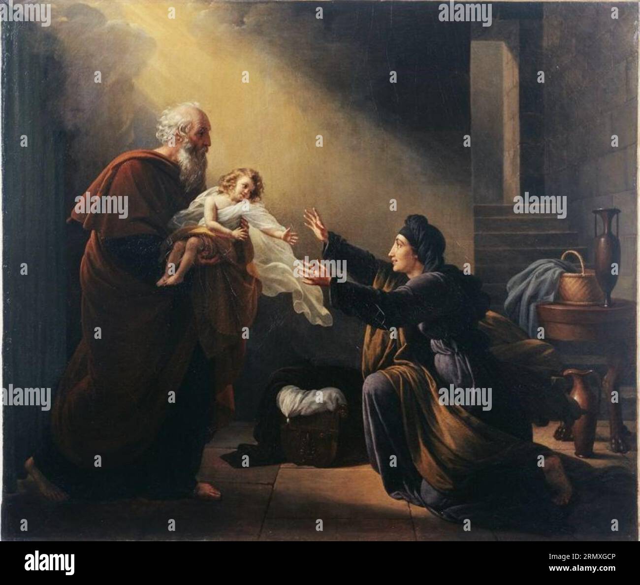Elijah Resuscitating The Son Of The Widow Of Sarepta 1819 By Louise