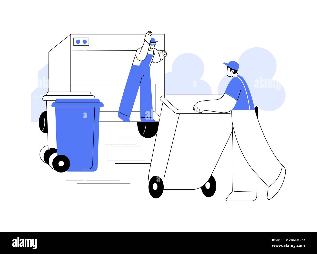 Urban waste collection abstract concept vector illustration Stock ...