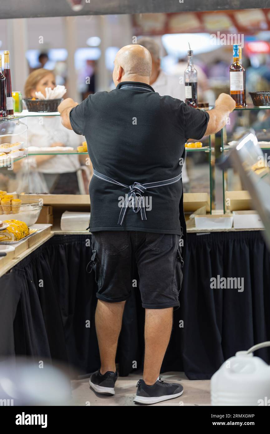 Fat man counter hi-res stock photography and images - Alamy