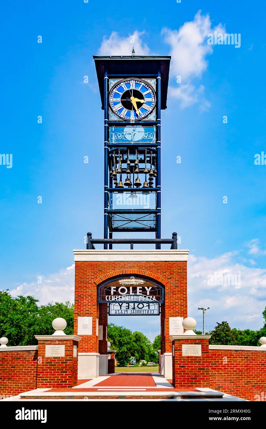 Foley Centennial Plaza is pictured at Heritage Park, Aug. 19, 2023, in ...