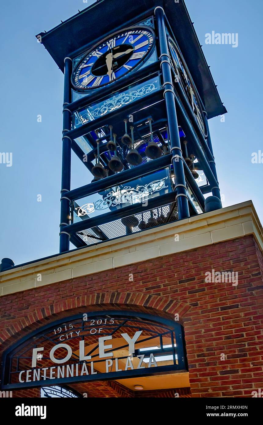 Foley Centennial Plaza is pictured at Heritage Park, Aug. 19, 2023, in ...