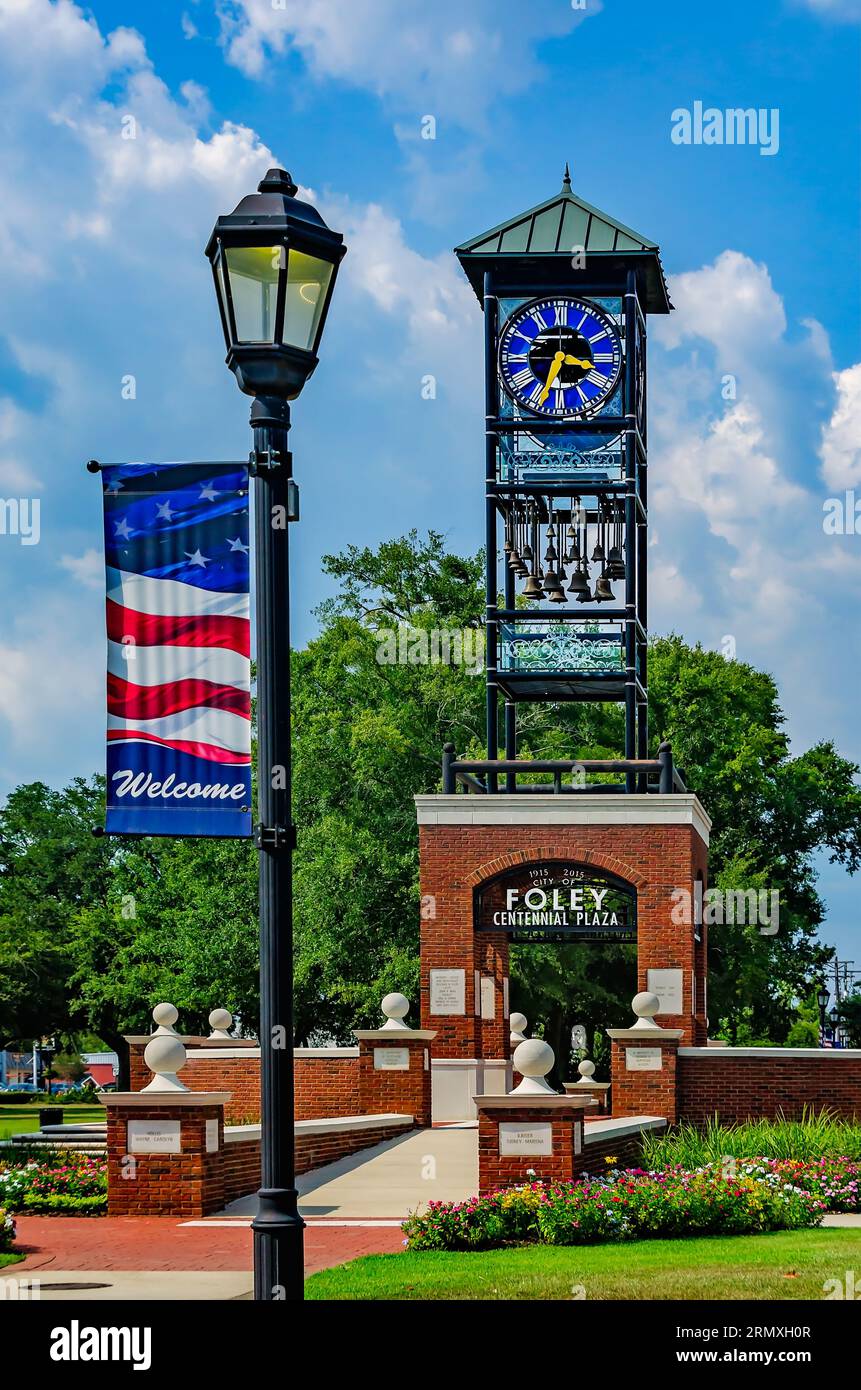 Foley Centennial Plaza is pictured at Heritage Park, Aug. 19, 2023, in ...