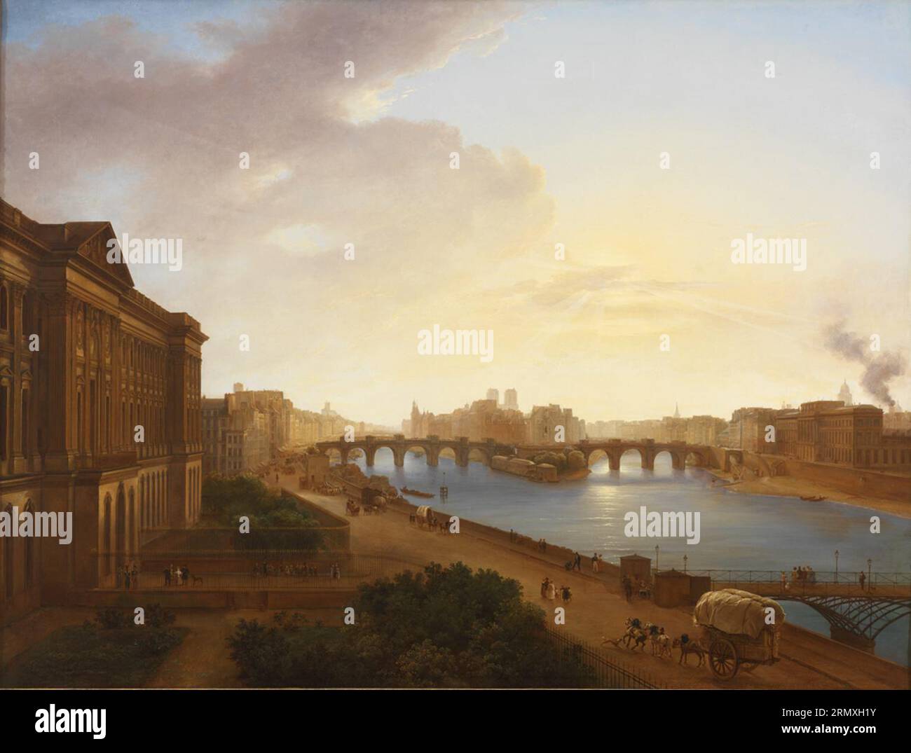 A View of Paris from the Louvre 1835 by Louise-Joséphine Sarazin de ...