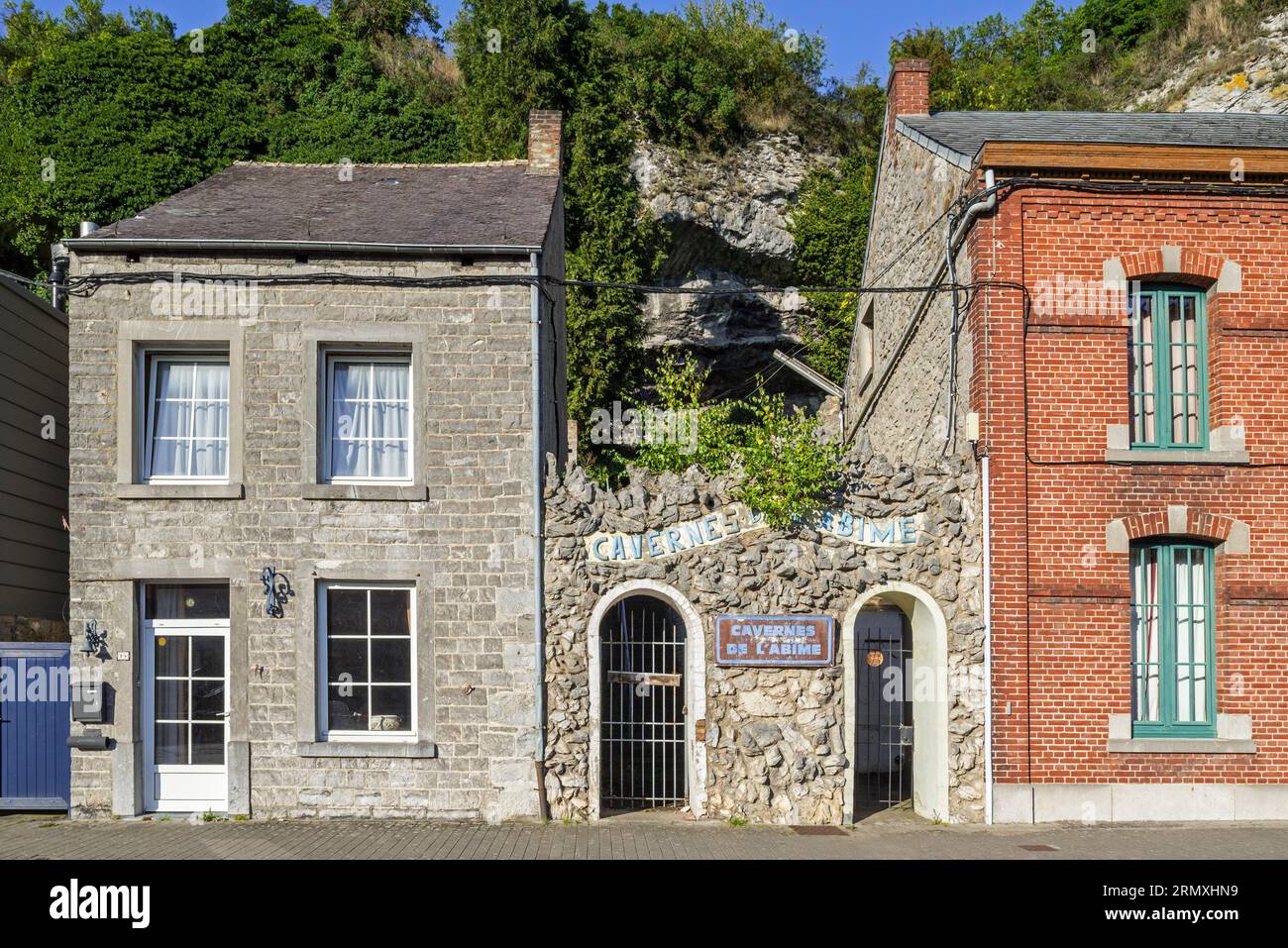 Entrance to the Cavernes de l'Abîme / Cavern of the Abyss, karst cave ...