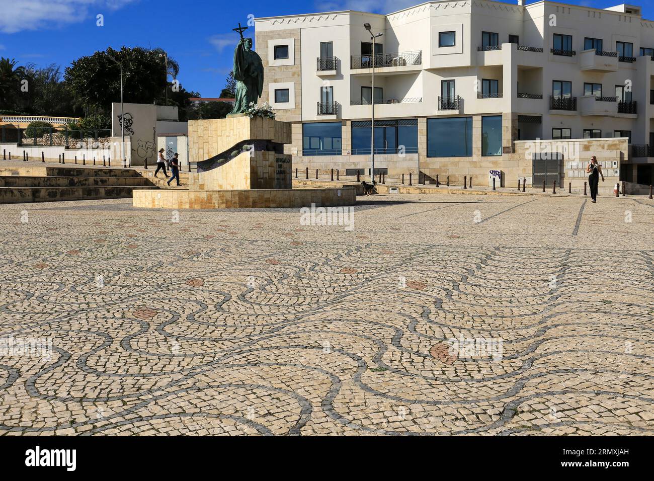 Lagos, Algarve, Portugal- October 20, 2022: Statue of St. Goncalo de ...