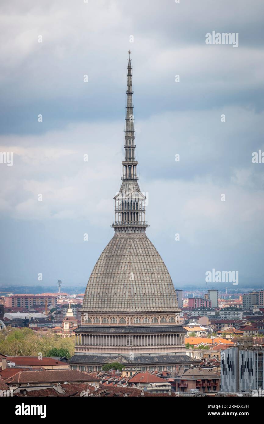 The Mole Antonelliana, major landmark in the city of Turin, Italy ...