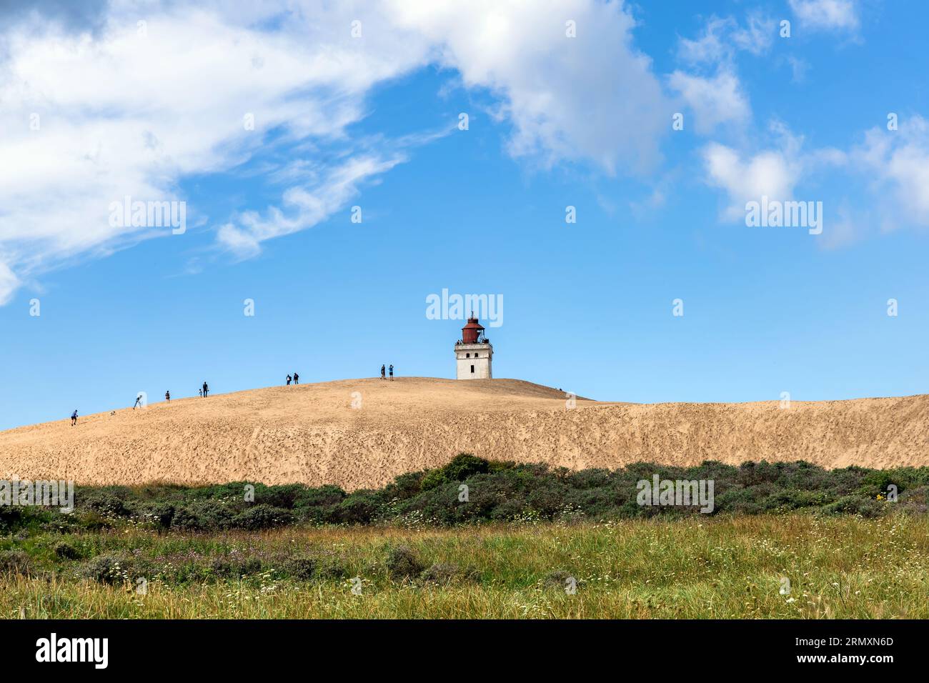 Rubjerg Knude Lighthouse on the coast of the North Sea in the Jutland ...