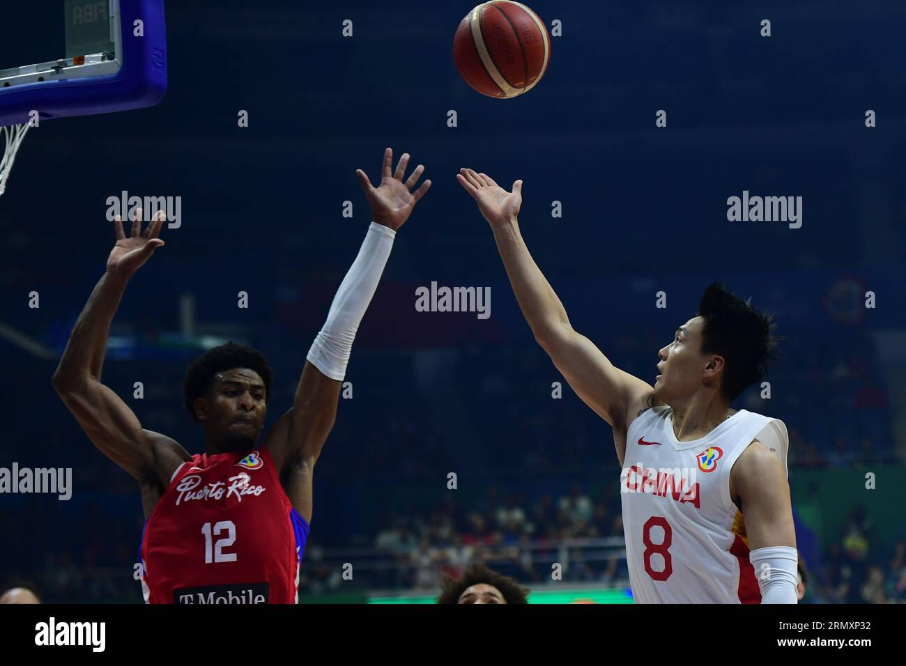 Quezon City, Philippines. 30th Aug, 2023. Aleem Ford (L) of Puerto Rico ...