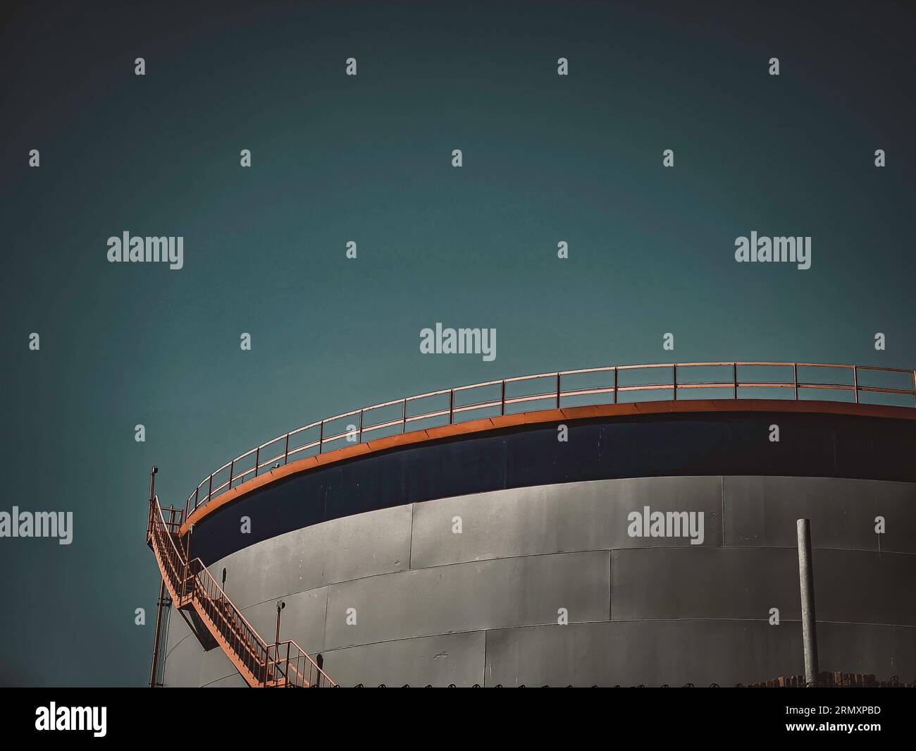 Oil and gas. Big oil storage. Huge fuel tank Stock Photo - Alamy
