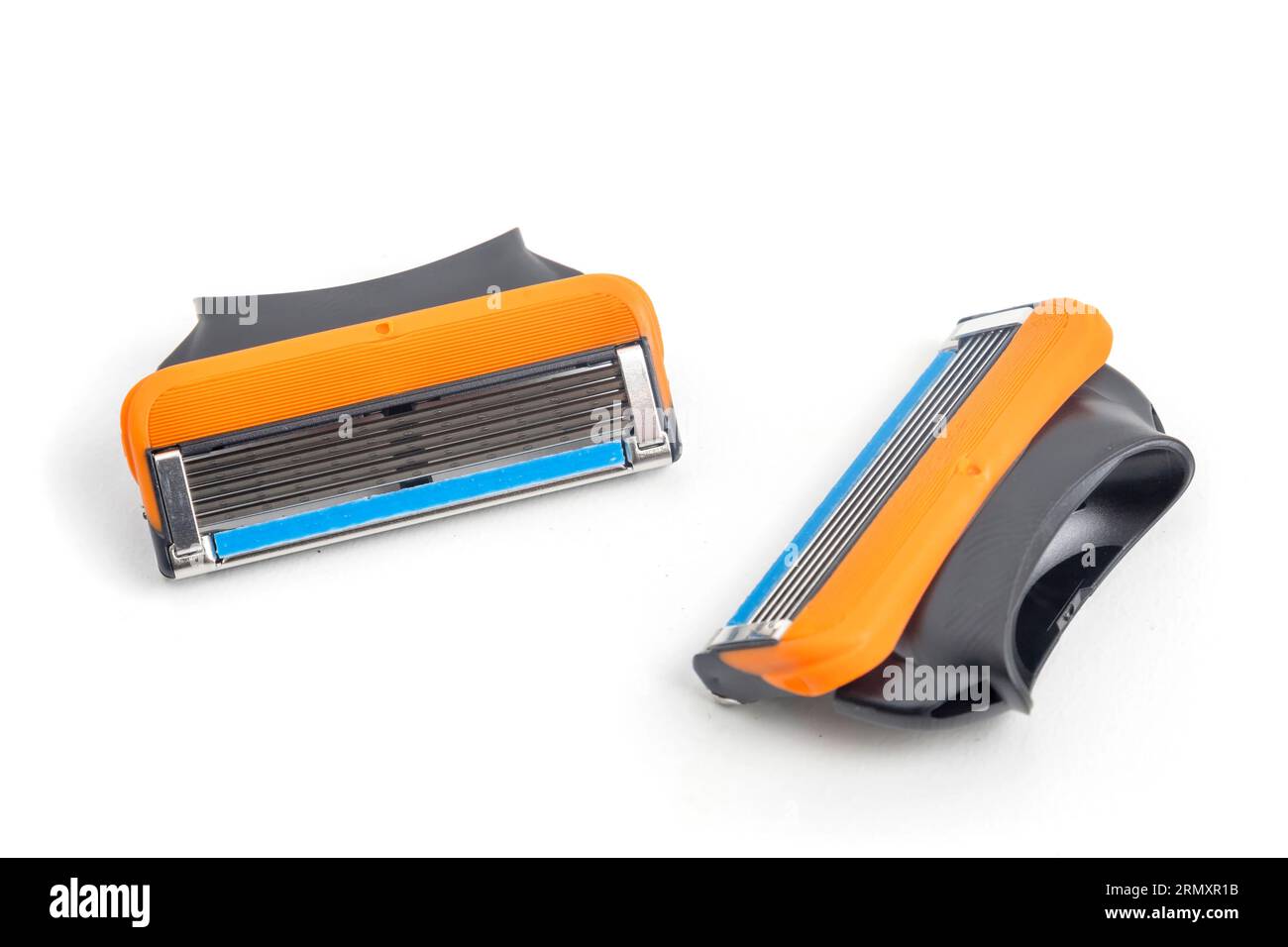 Razor blades isolated on white Stock Photo - Alamy