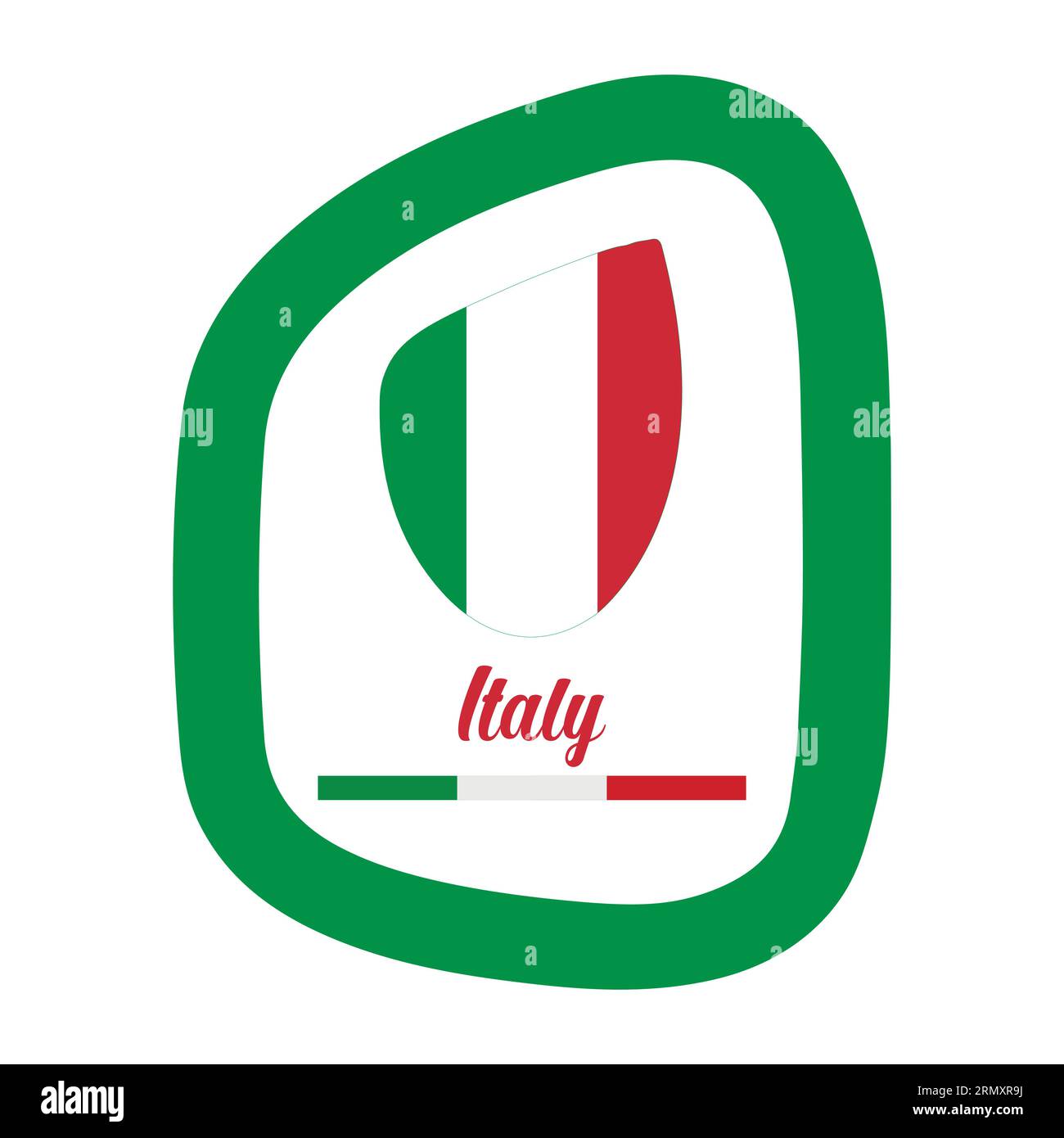 Italy Flag with Abstract Logo Frame, Vector Illustration Abstract ... Italy Flag with Abstract Logo Frame, Vector Illustration Abstract ...