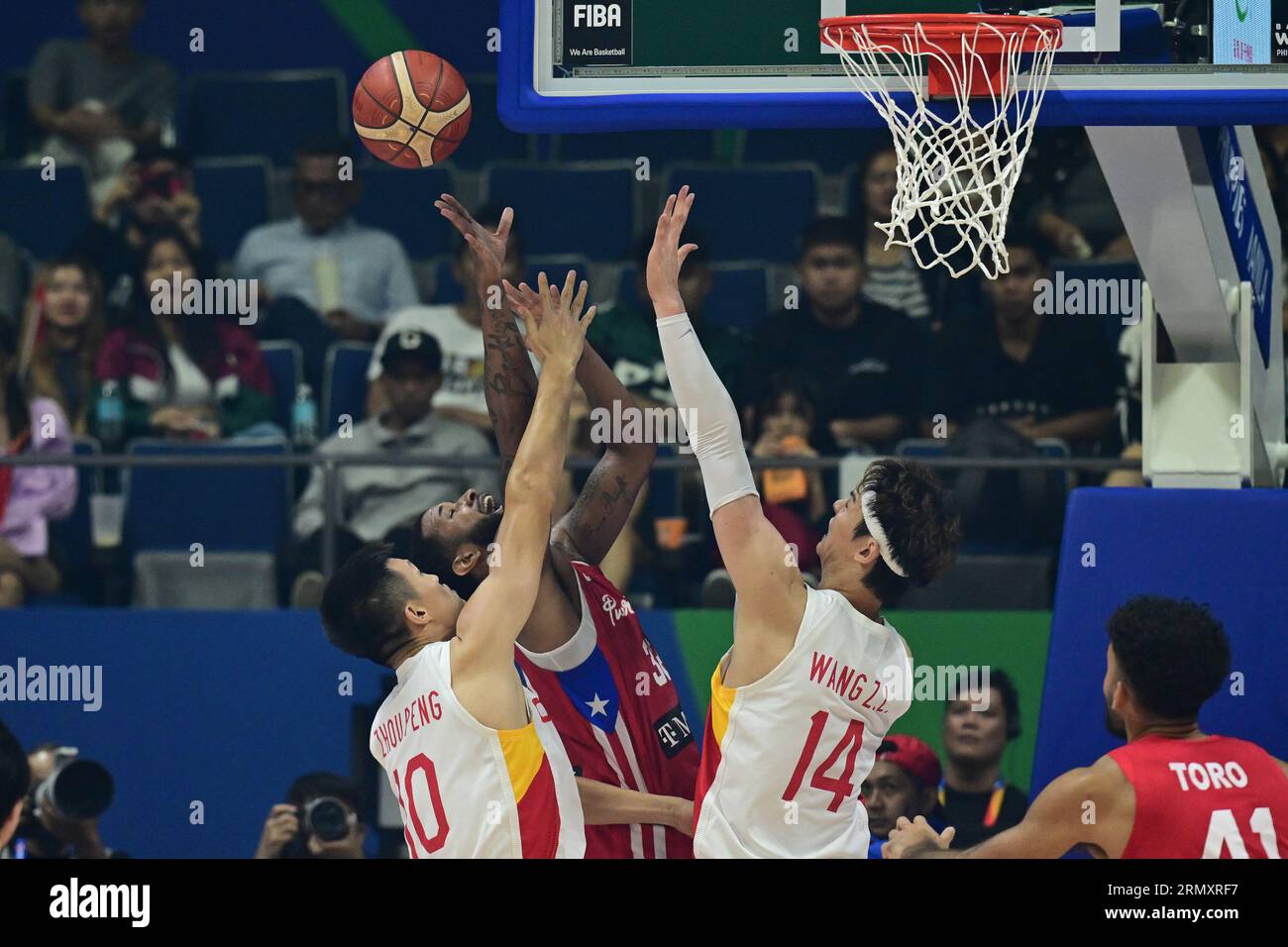 Quezon City, Philippines. 30th Aug, 2023. Christopher Ortiz (L) of ...