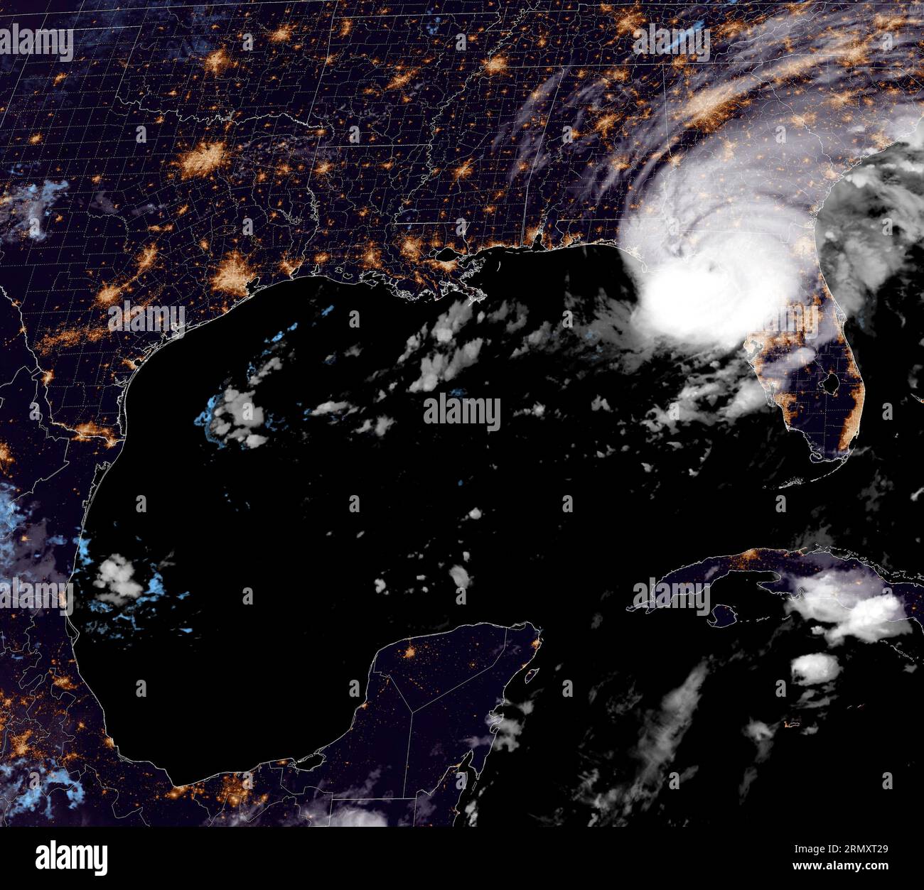 Miami, United States. 30th Aug, 2023. The dawn NOAA GEOS-East satellite ...