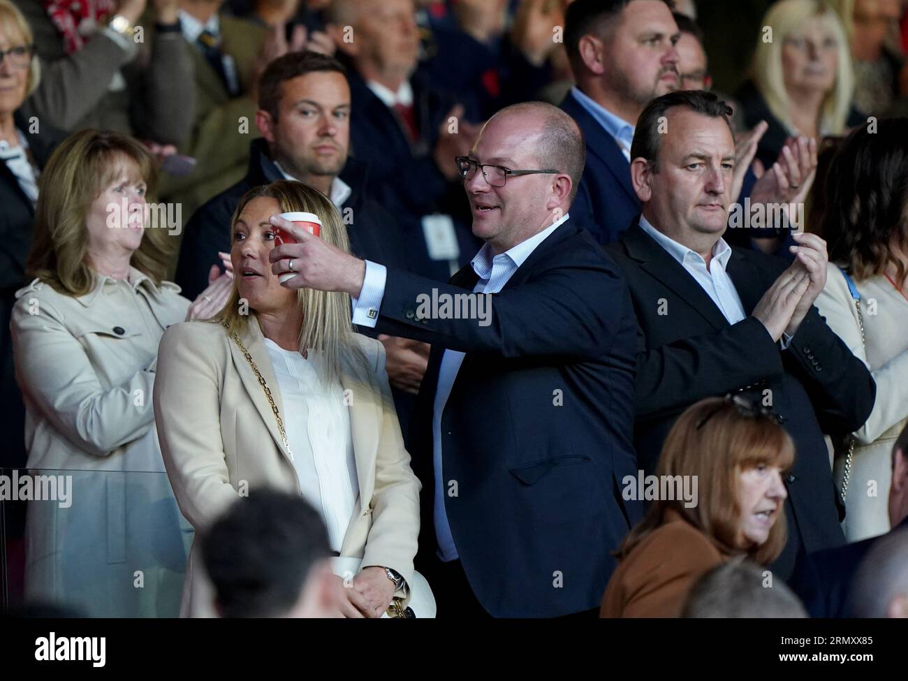 New Nottingham Forest Chairman Tom Cartledge (centre), with outgoing ...