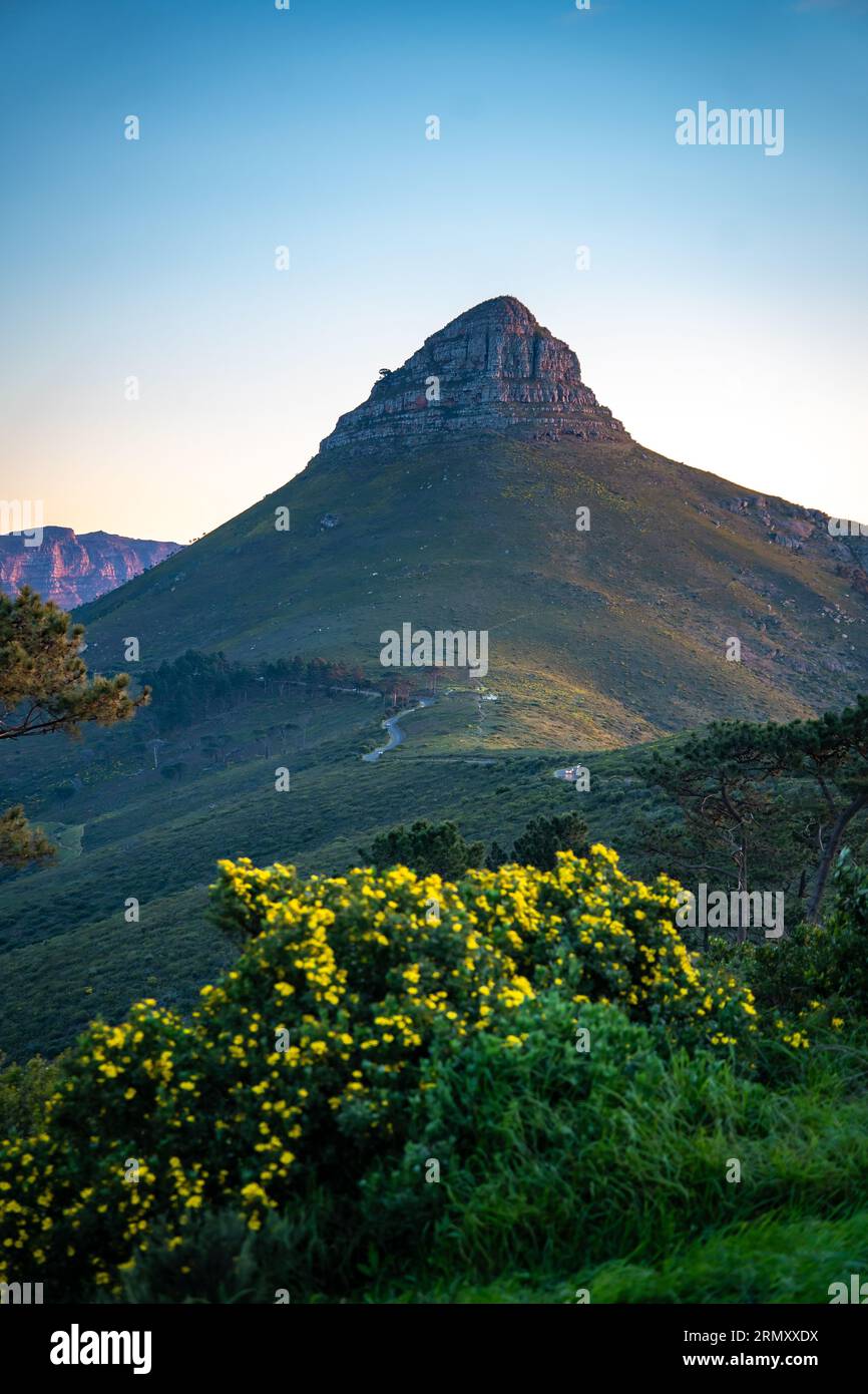 Signal Hill sunset viewpoint over Cape Town in Western Cape, South ...