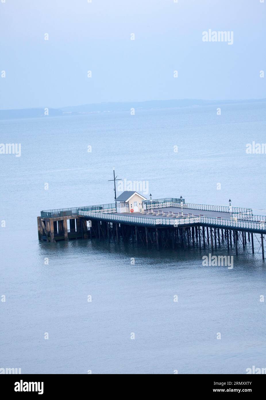 The Victorian Pier at Penarth South Wales Stock Photo - Alamy
