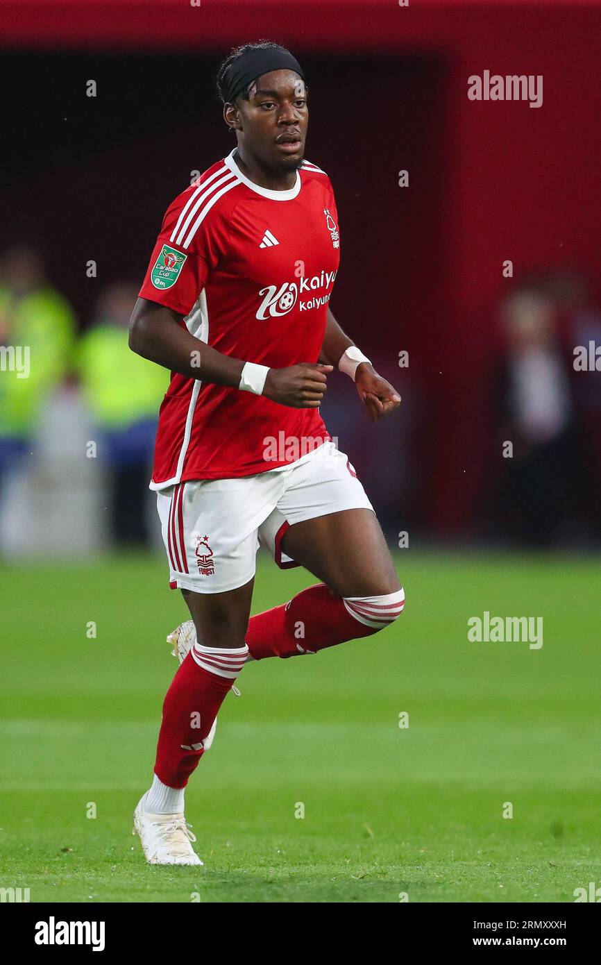 Anthony Elanga #21 of Nottingham Forest during the Carabao Cup match ...