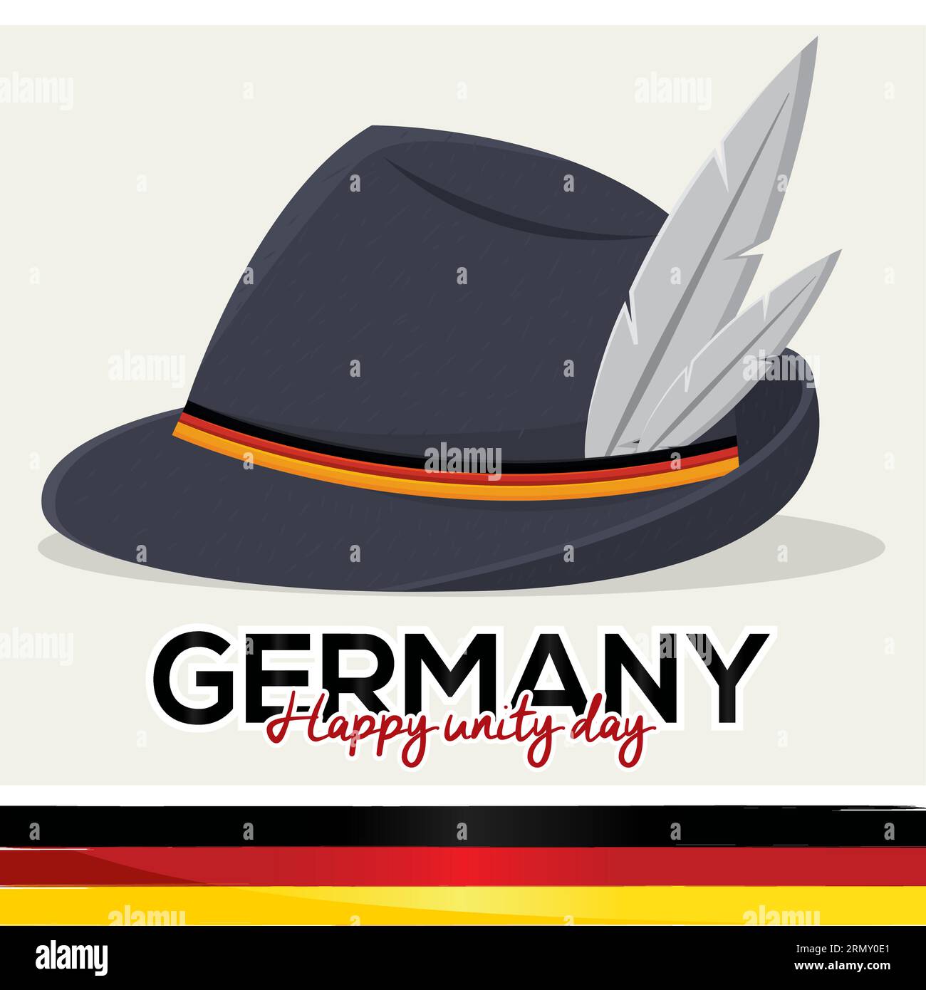 Isolated traditional german oktoberfest hat Germany poster Vector Stock ...