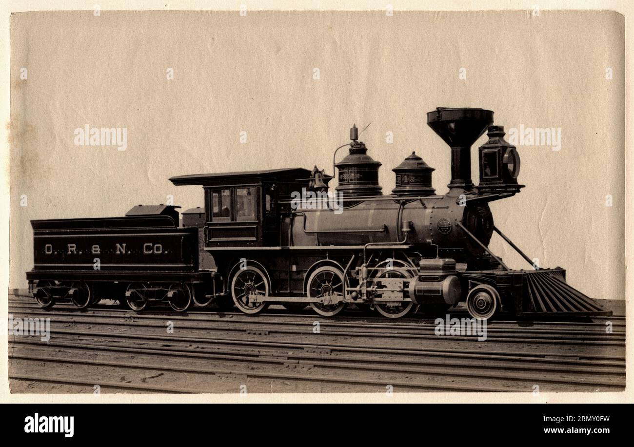 Mogul Type Light Freight Locomotive, 1881 Stock Photo - Alamy