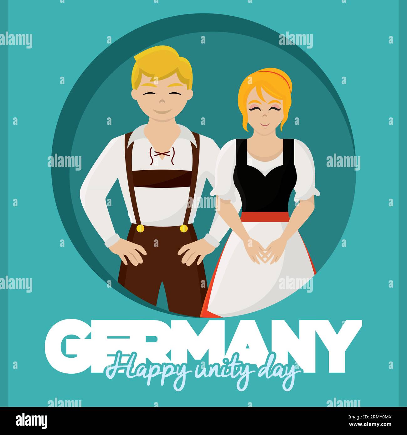 Couple germany happy Stock Vector Images - Alamy