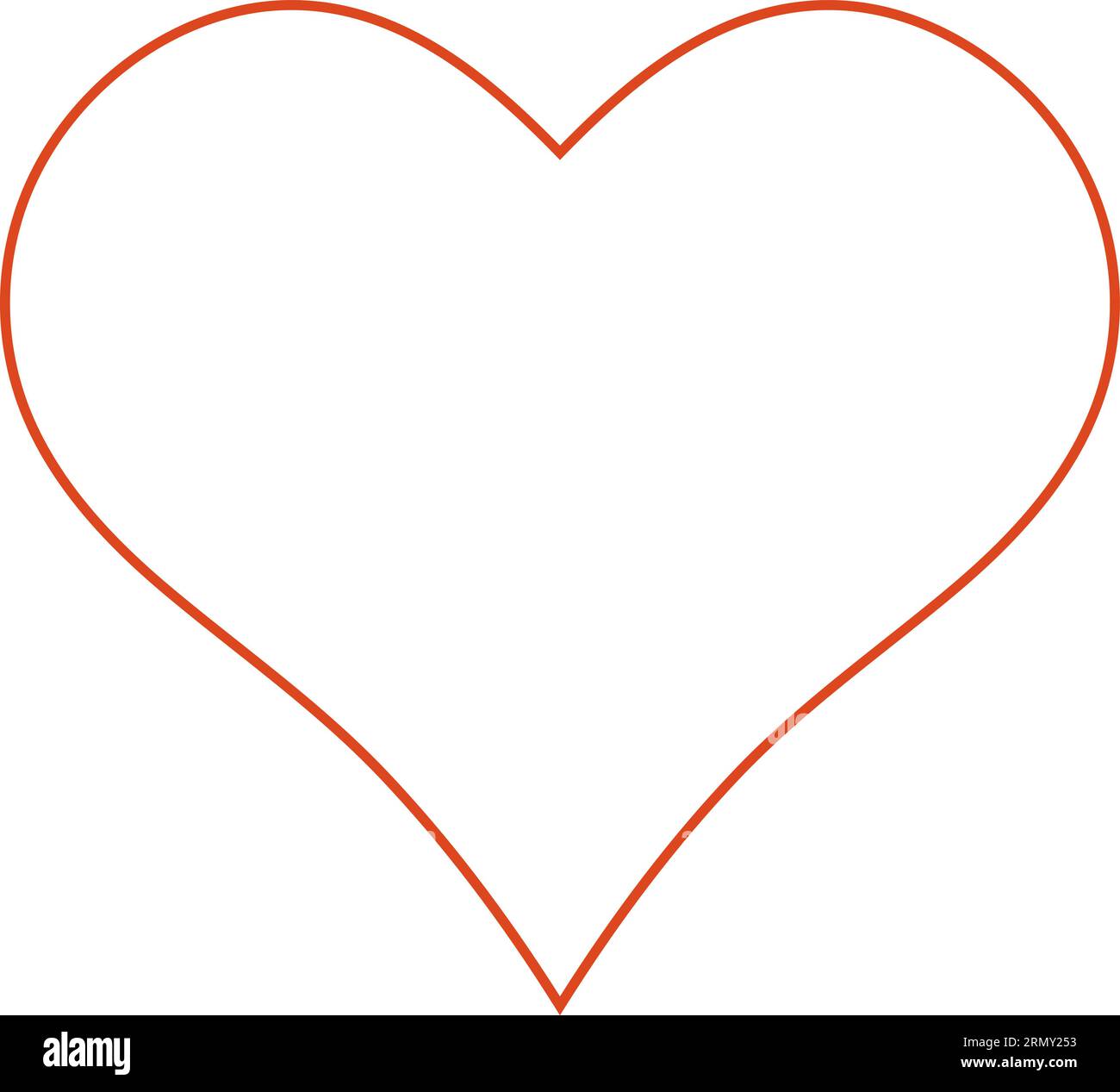 Contour heart hi-res stock photography and images - Alamy