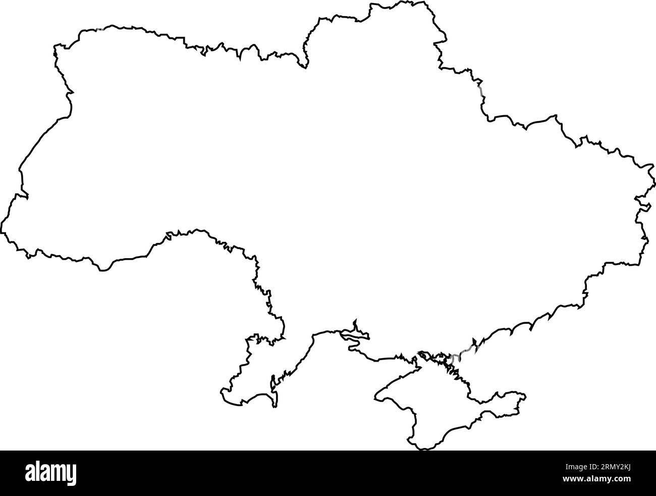 Ukraine map outline Black and White Stock Photos & Images - Alamy