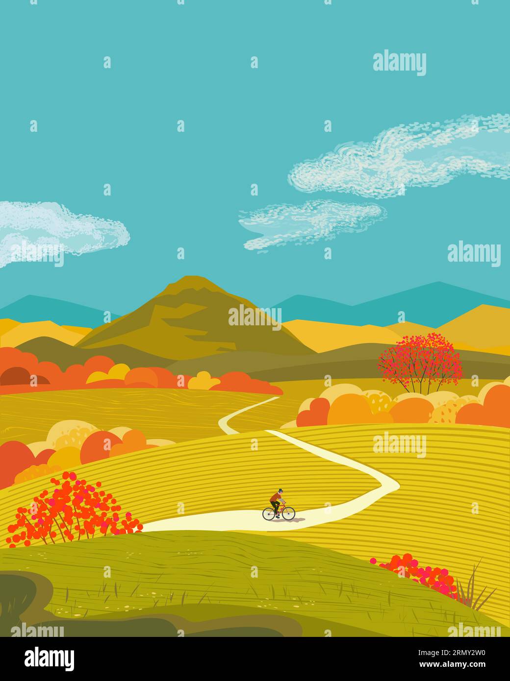 Serene foliage Stock Vector Images - Alamy