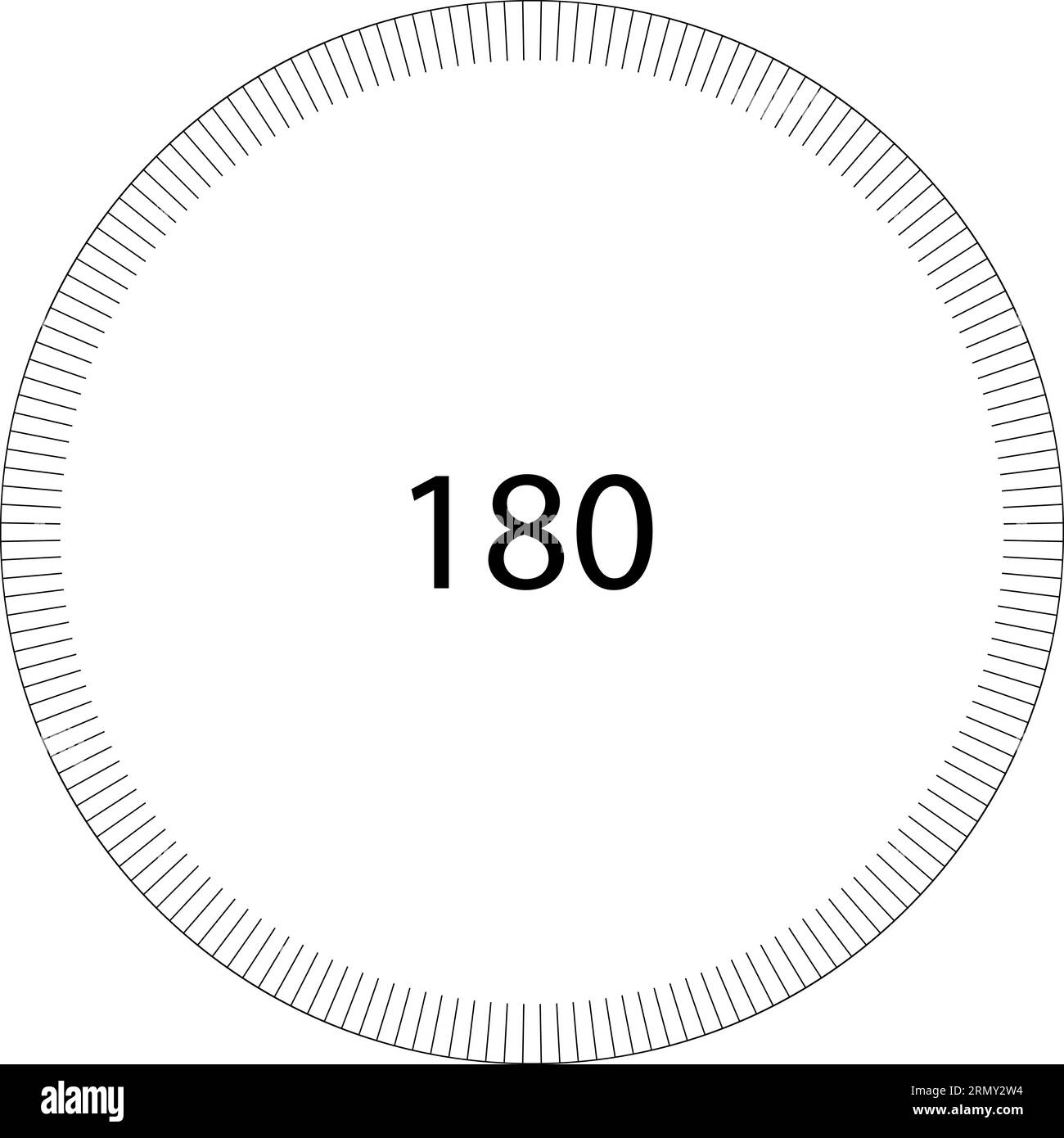 Circle dial scale division round template circular dial scales 180 ...