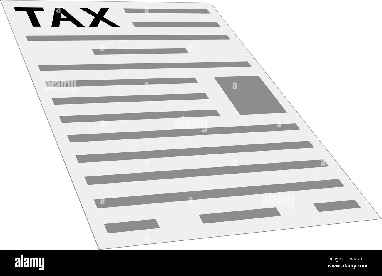 Tax form payment icon first page tax return Stock Vector Image & Art - Alamy