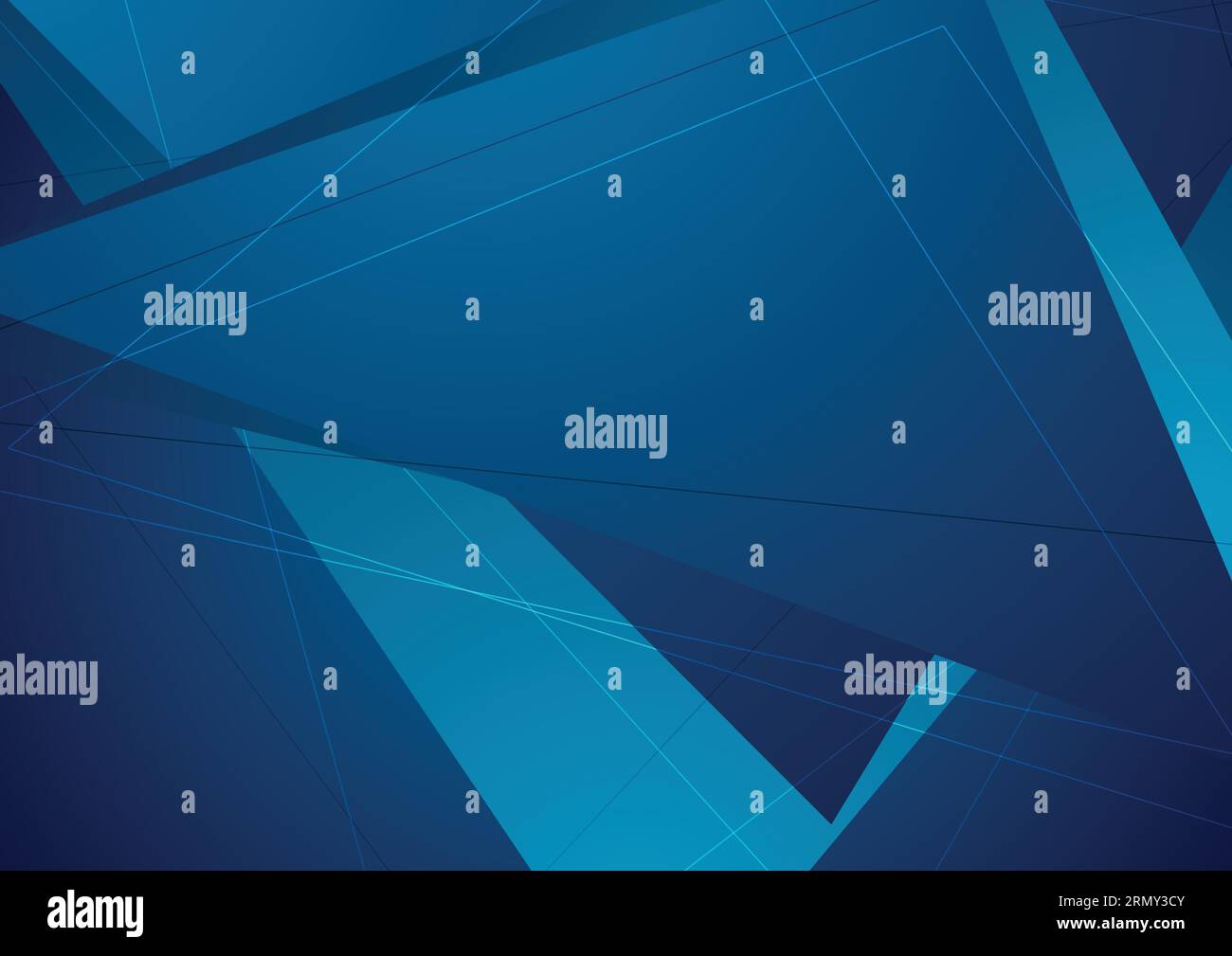 Abstract dark blue geometric polygonal background. Vector template ...