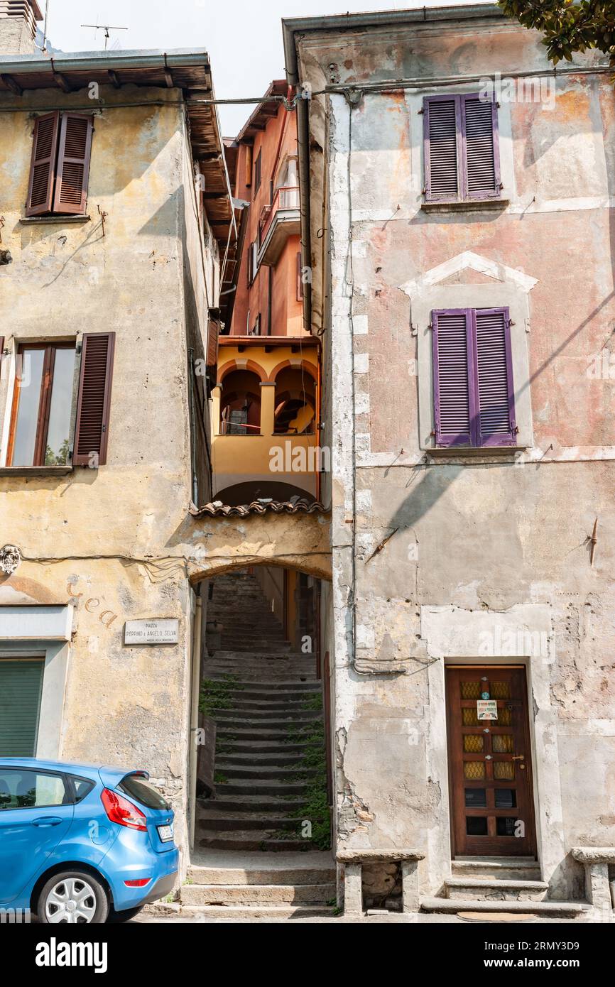 Cima Italy - May 5 2011; Editorial- Back of modern car parked below ...