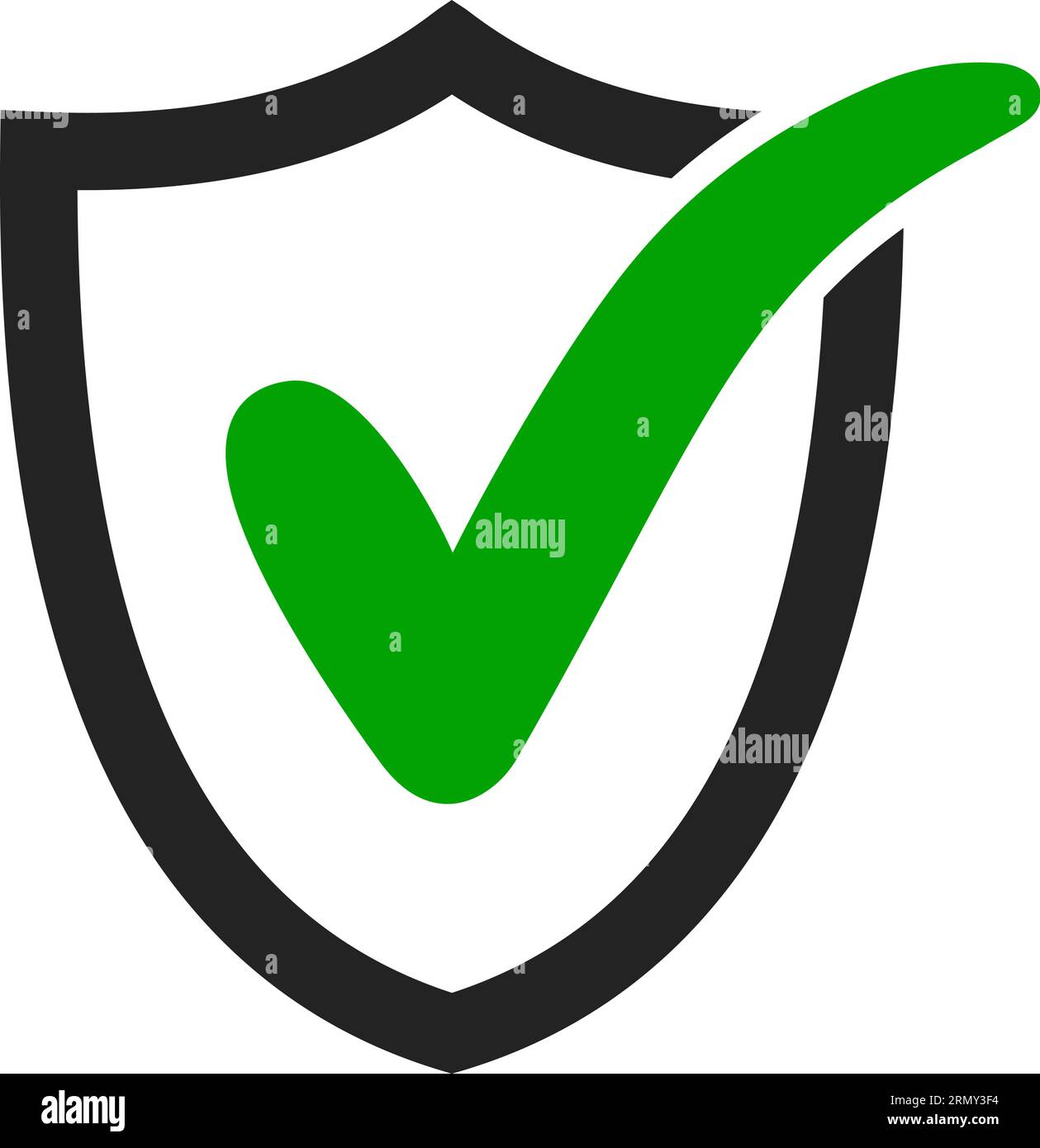 Shield check mark logo icon hi-res stock photography and images - Alamy