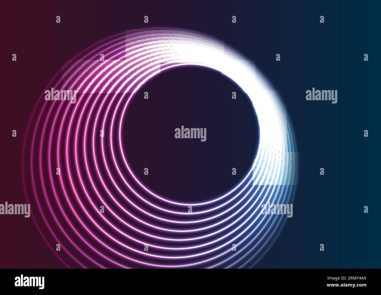 Colorful neon laser circles Stock Vector Images - Alamy