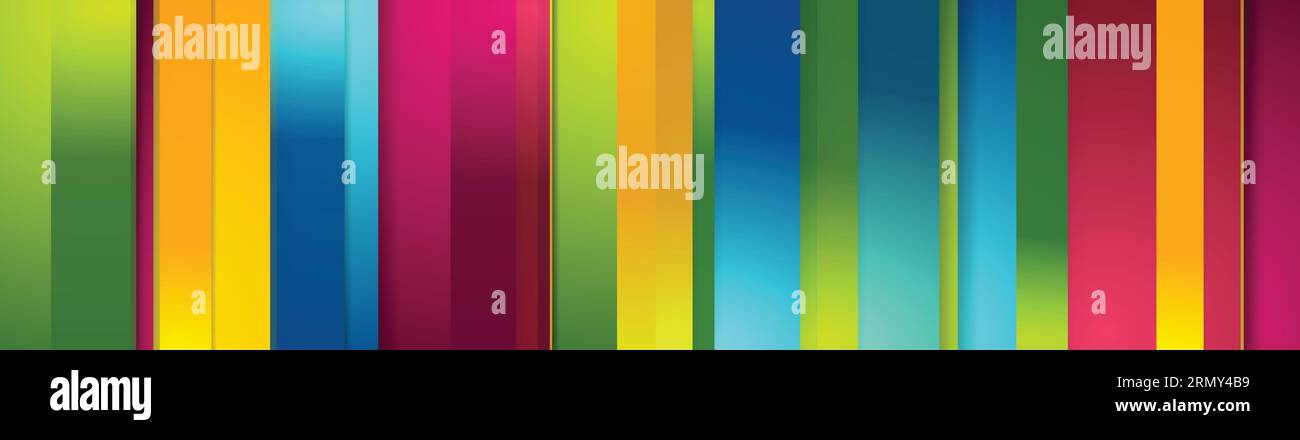 Colorful stripes abstract modern banner design. Vector background Stock ...