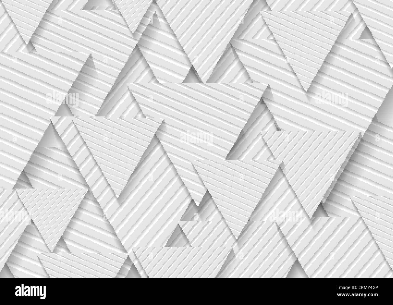 Grey triangles with striped pattern abstract tech background. Vector ...