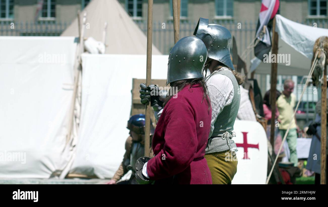 Gathering of armor clad soldiers in hi-res stock photography and images ...