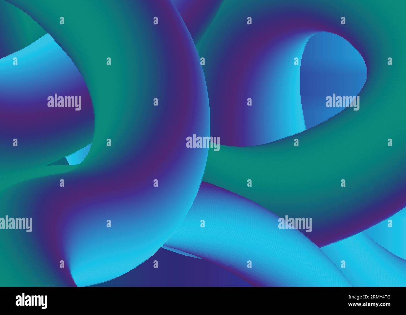 Colorful gradient 3d wavy liquid shapes abstract background. Vibrant ...