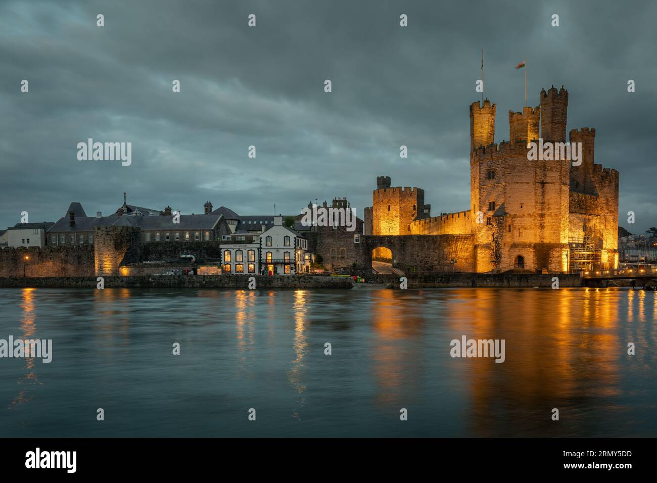 Caernarfon Castle, Gwynedd, Wales Stock Photo - Alamy