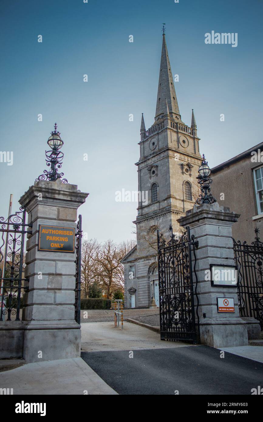 Gate of entrance to peter's church in Drogheda, Ireland on a sunny ...