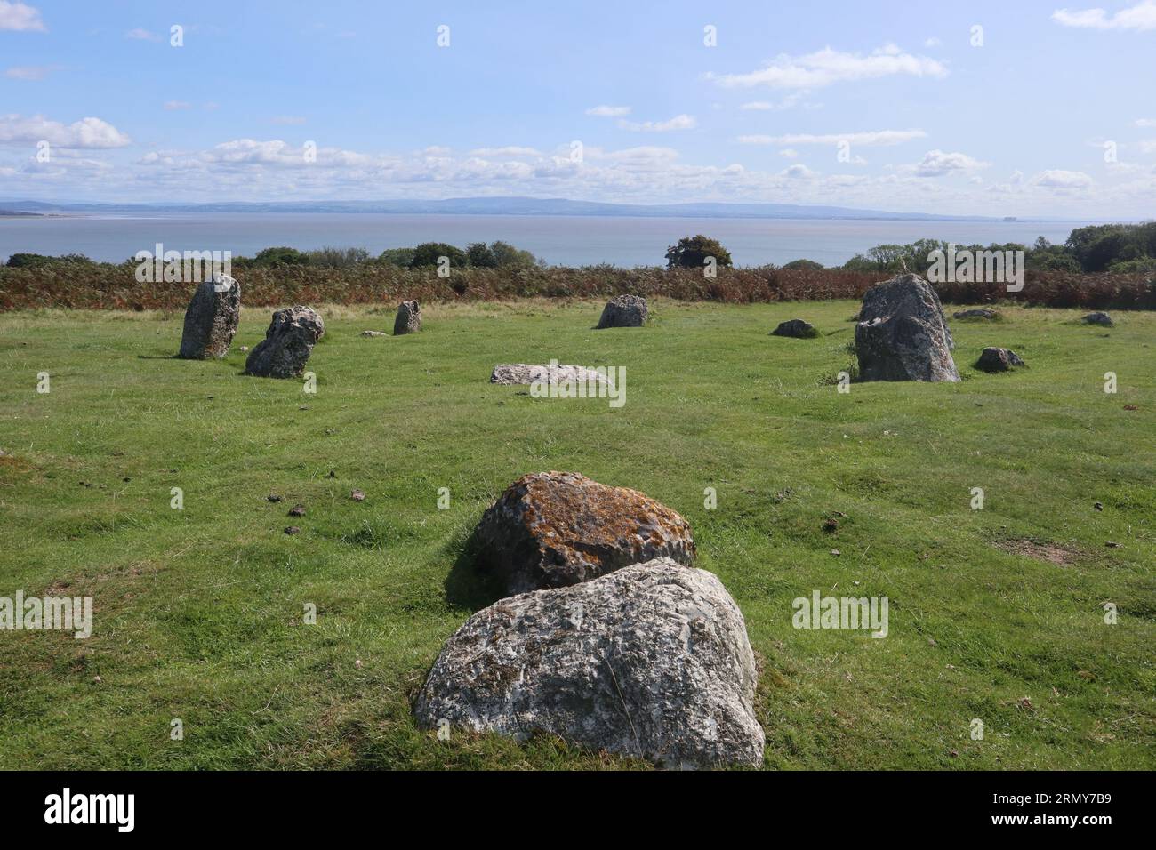 Cumbria England UK 30th August 2023 Stone circles in Birkrigg, Cumbria ...