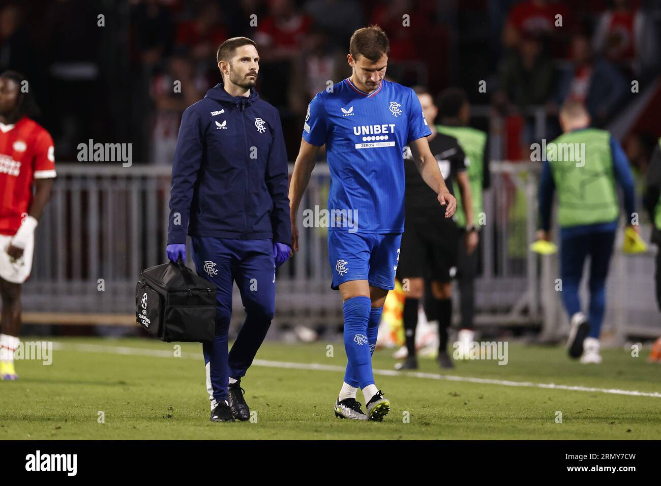 EINDHOVEN - Borna Barisic of Rangers FC, during the UEFA Champions ...