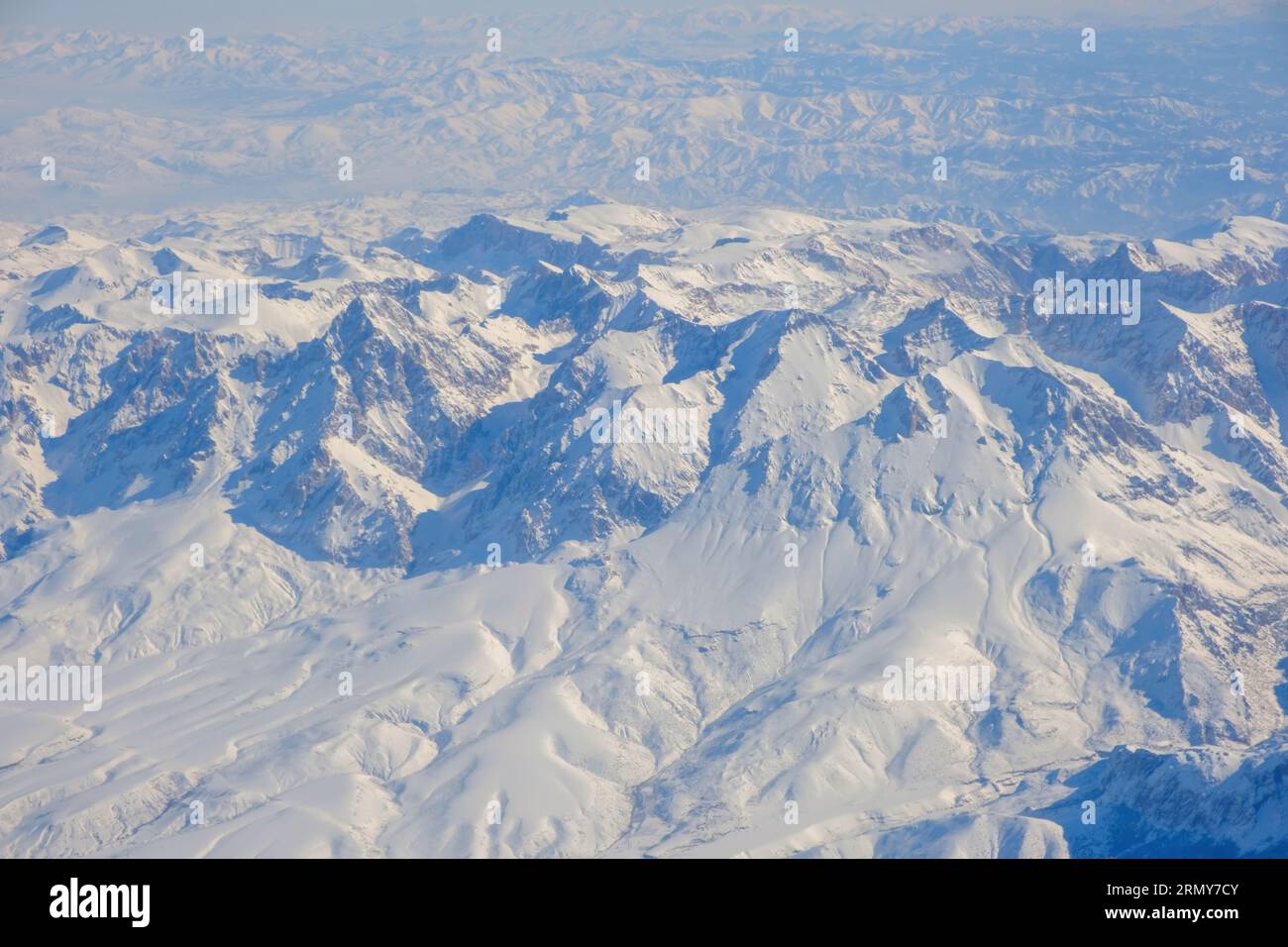 Aerial view of snow-capped Taurus mountains in Turkey Stock Photo - Alamy