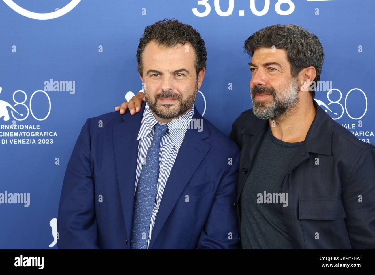 Venice, Italy, 30th August, 2023. Director Edoardo De Angelis, and ...